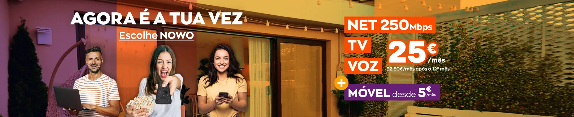 Pacotes NET TV VOZ MÓVEL - Pacotes para Casa | NOWO