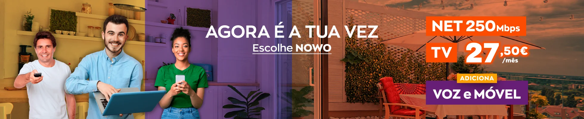 Pacotes NET TV VOZ MÓVEL - Pacotes para Casa | NOWO